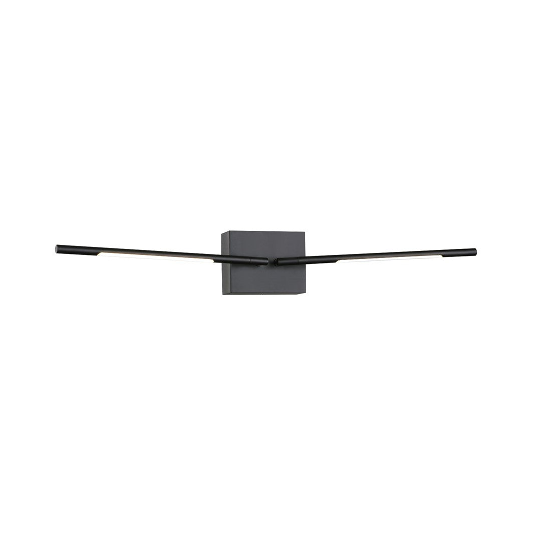 LAMPARA LED TUBULAR DE PARED NEGRA LUZ BLANCA — IDCO